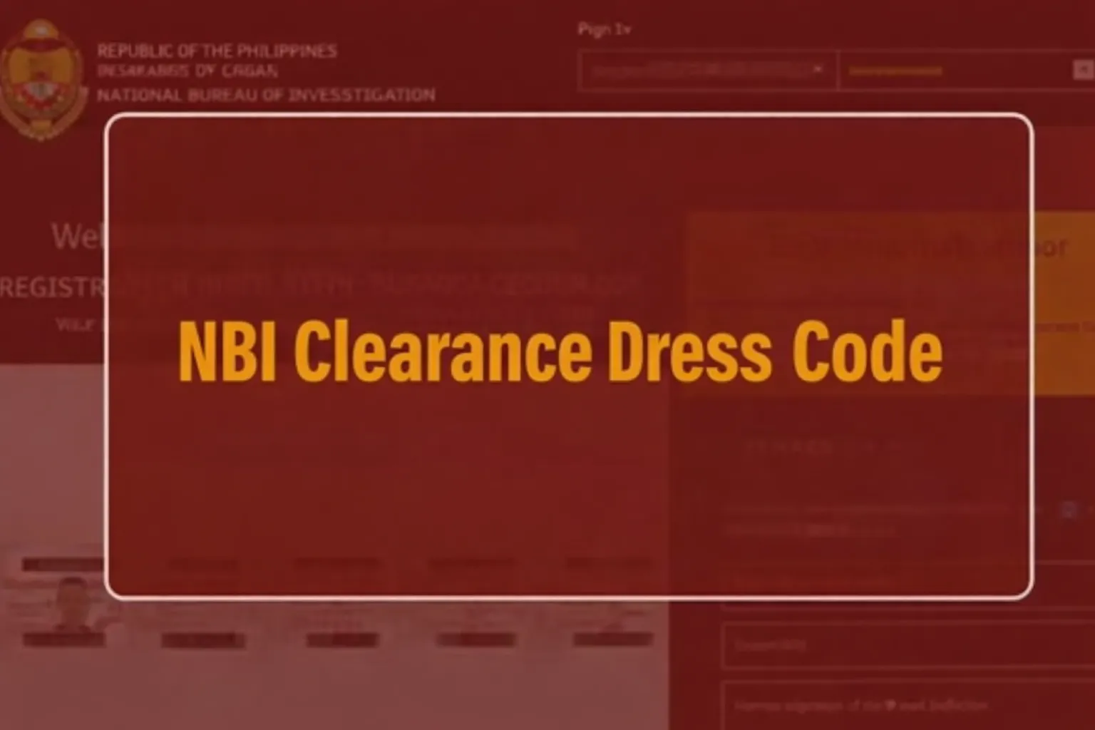 NBI Clearance Dress Code | What To Wear For Your Appointment